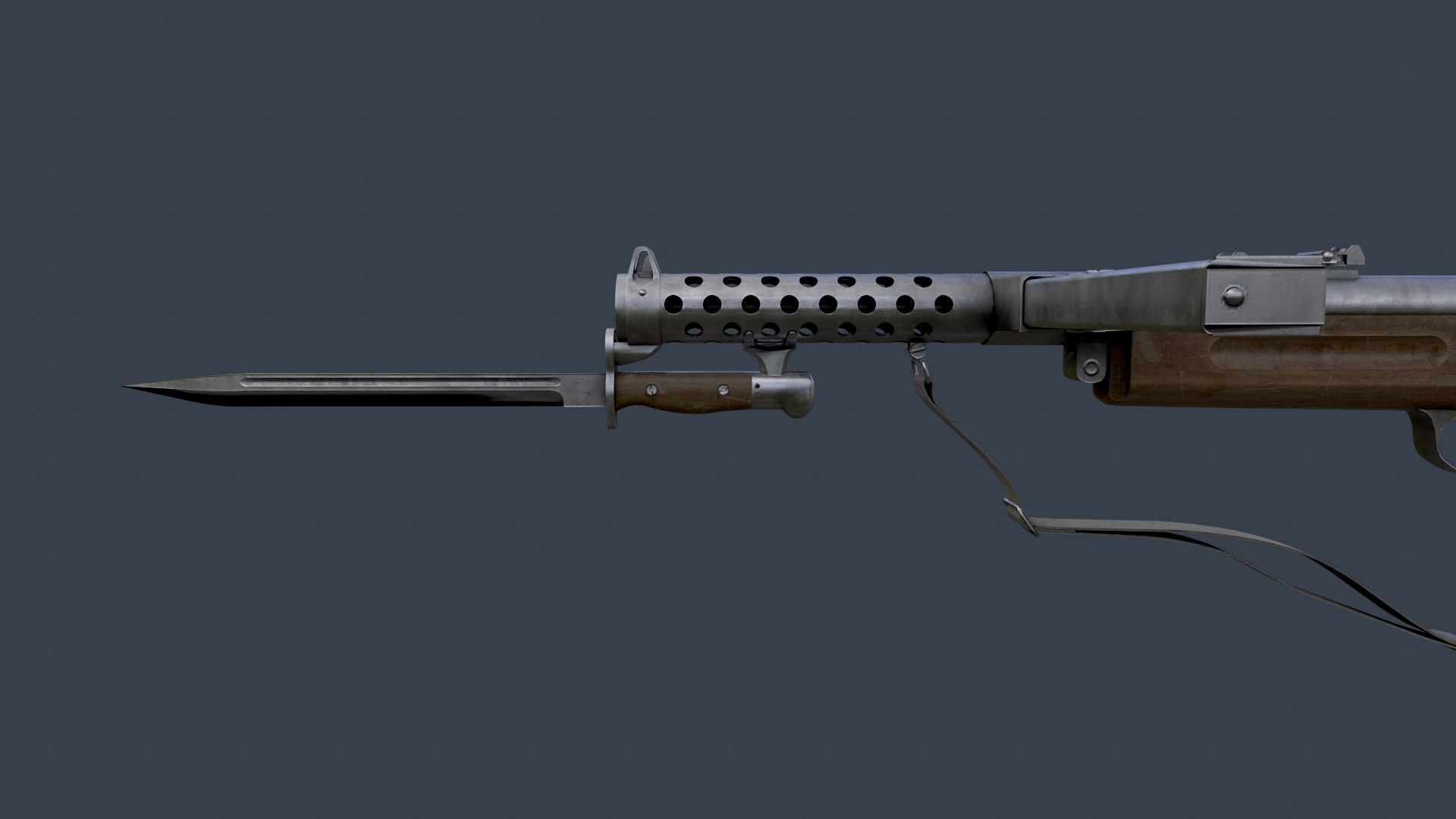 3D Schmeisser MP-28 Rifle Game Ready Weapon FPS Asset Low-poly 3D Model ...