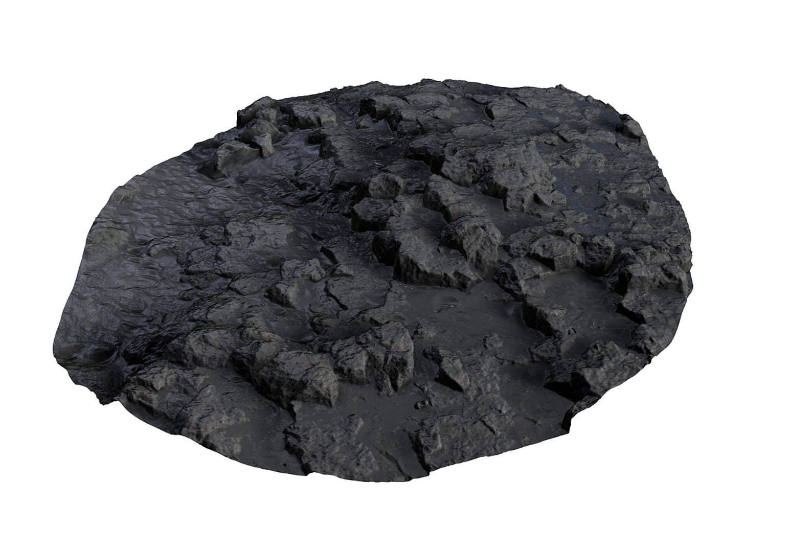 Iceland Basalt Ground 3D Model - TurboSquid 1606453