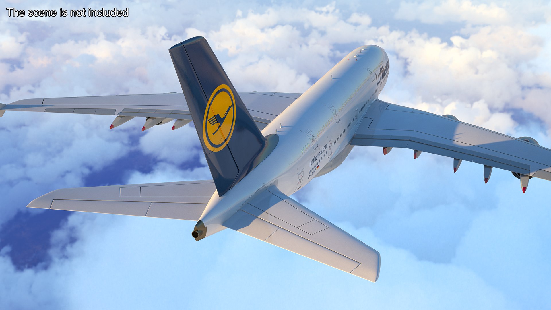 Lufthansa Airbus A380 Rigged For Maya 3D Model - TurboSquid 2430937