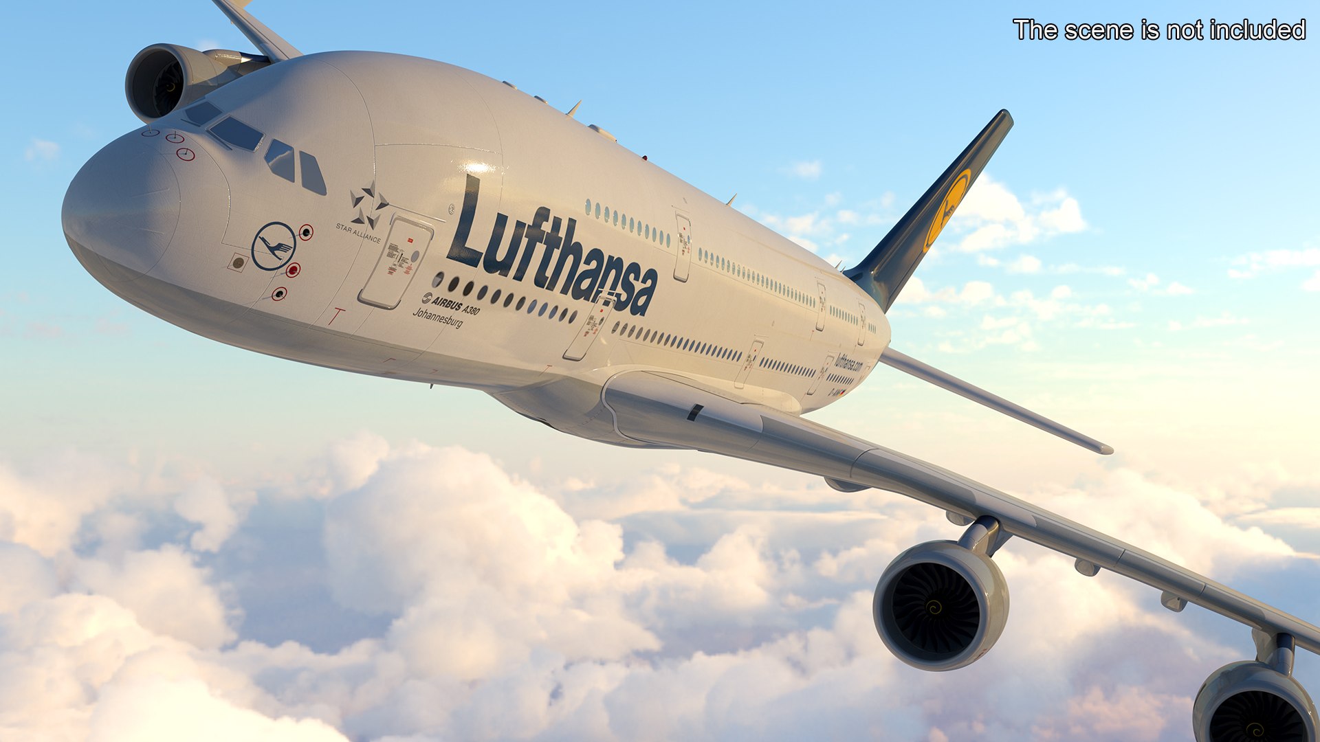 Lufthansa Airbus A380 Rigged For Maya 3D Model - TurboSquid 2430937