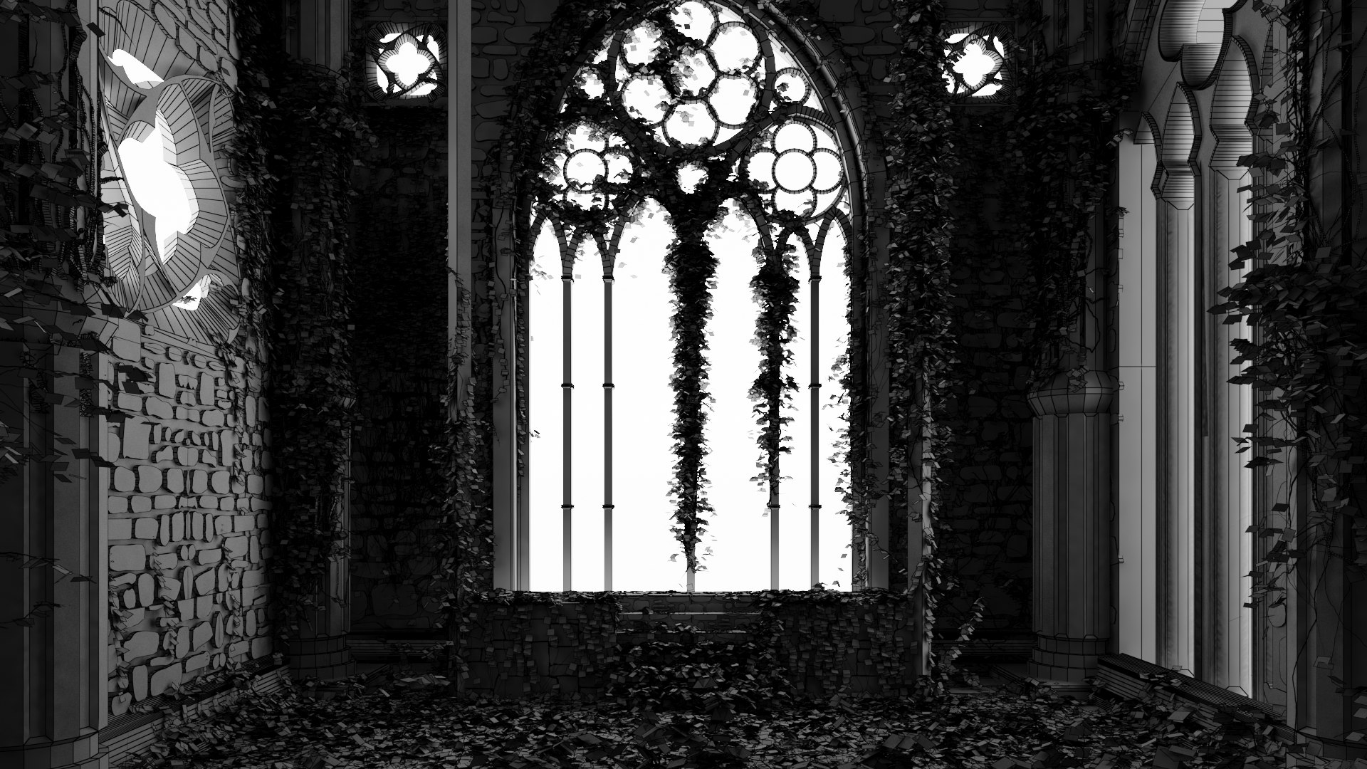 Ruins interior scene 3D model - TurboSquid 1352926