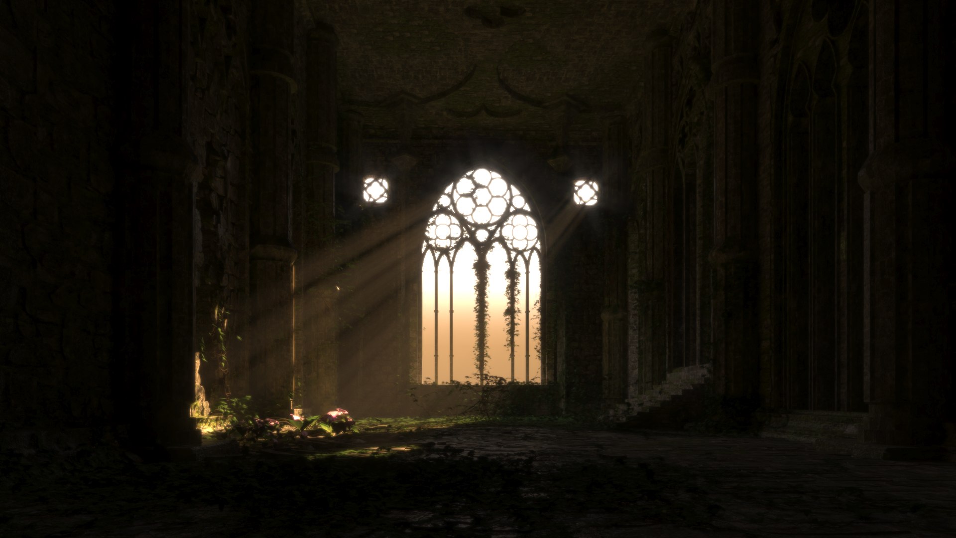 Ruins Interior Scene 3D Model - TurboSquid 1352926