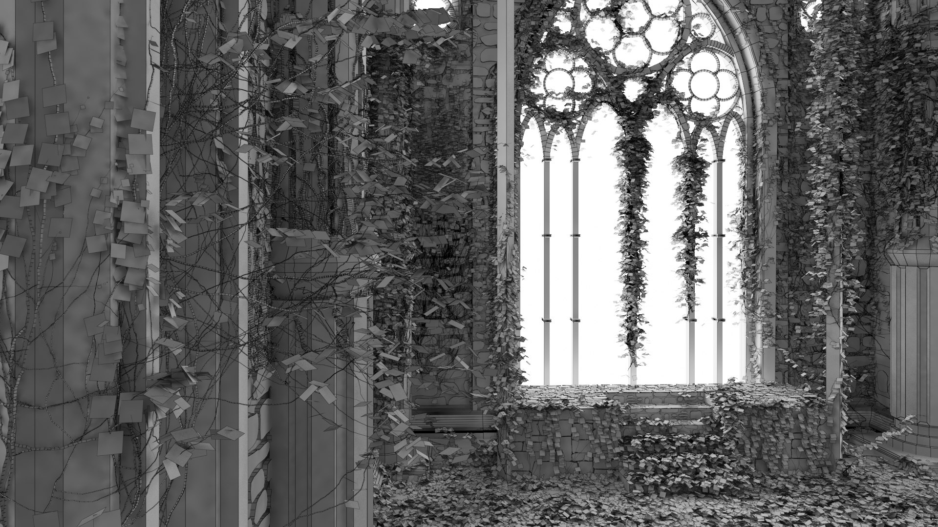 Ruins interior scene 3D model - TurboSquid 1352926