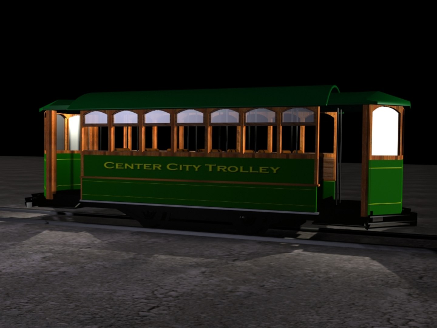 3d Model Trolley City