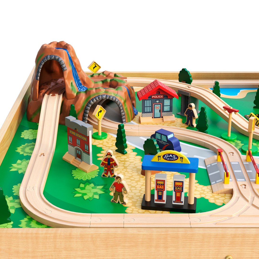 Kidkraft Toy Railway 3D - TurboSquid 1749919