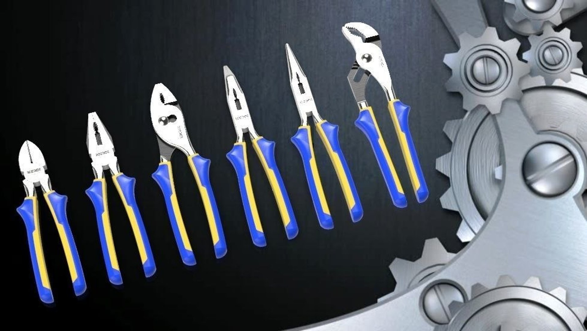 3D Model Pliers Set - TurboSquid 1463802