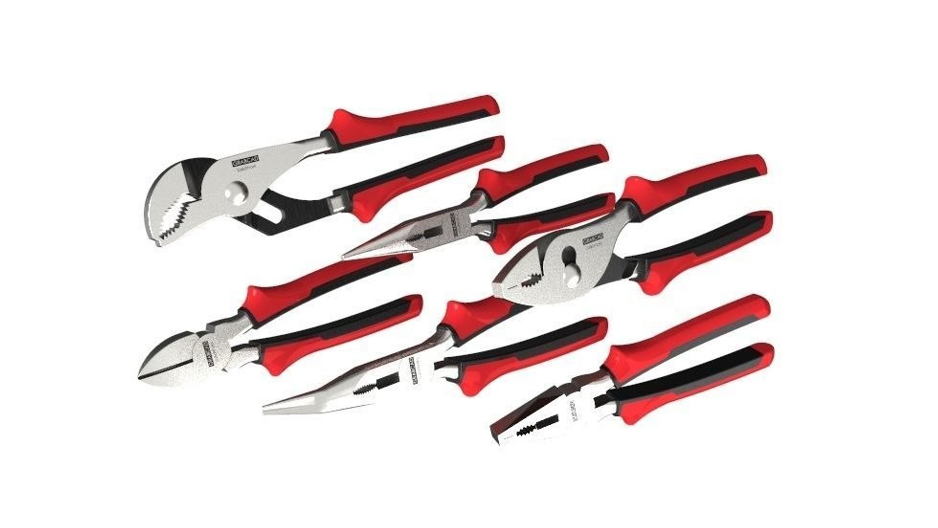 3D Model Pliers Set - TurboSquid 1463802