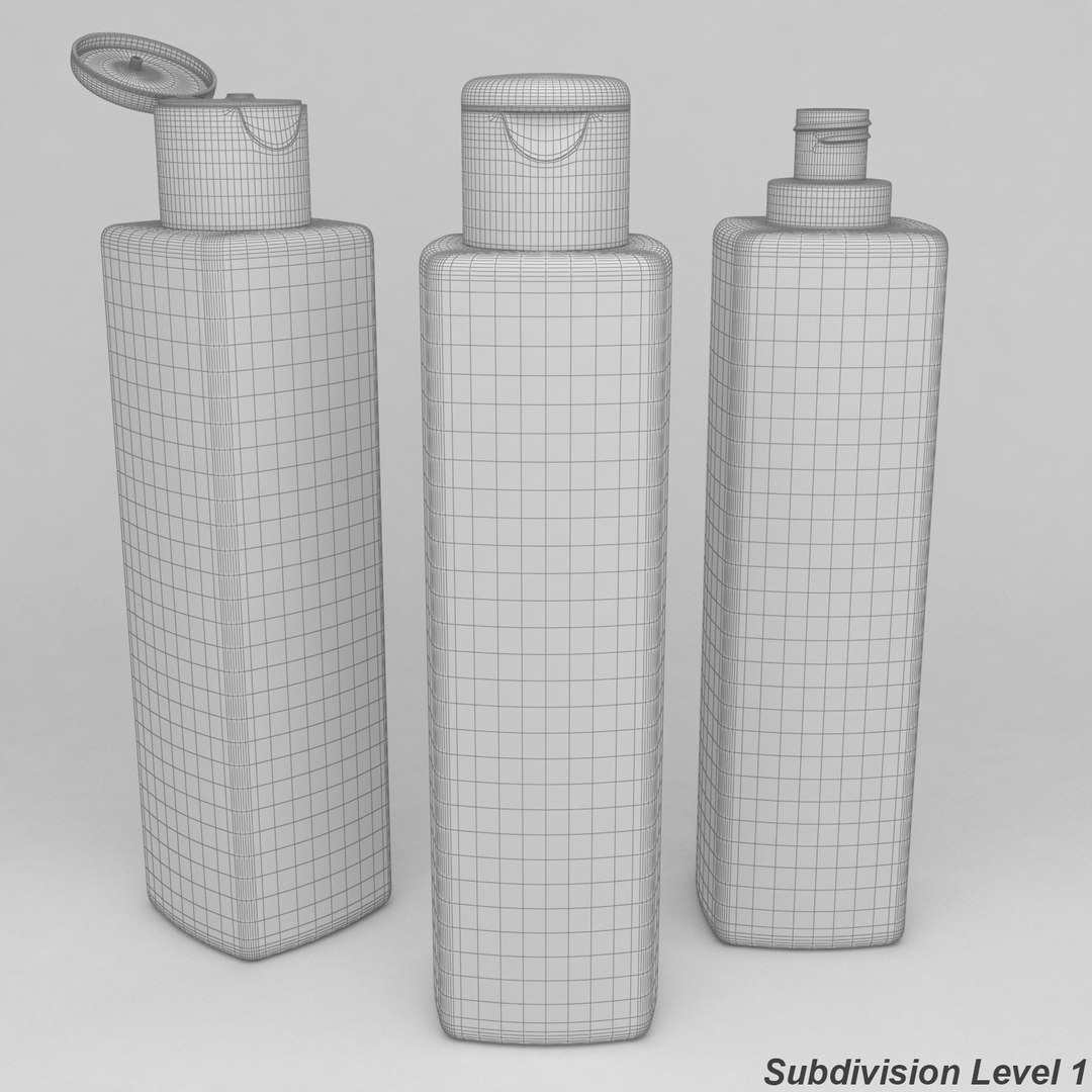 Shampoo Bottle Type3 Model - TurboSquid 1595313