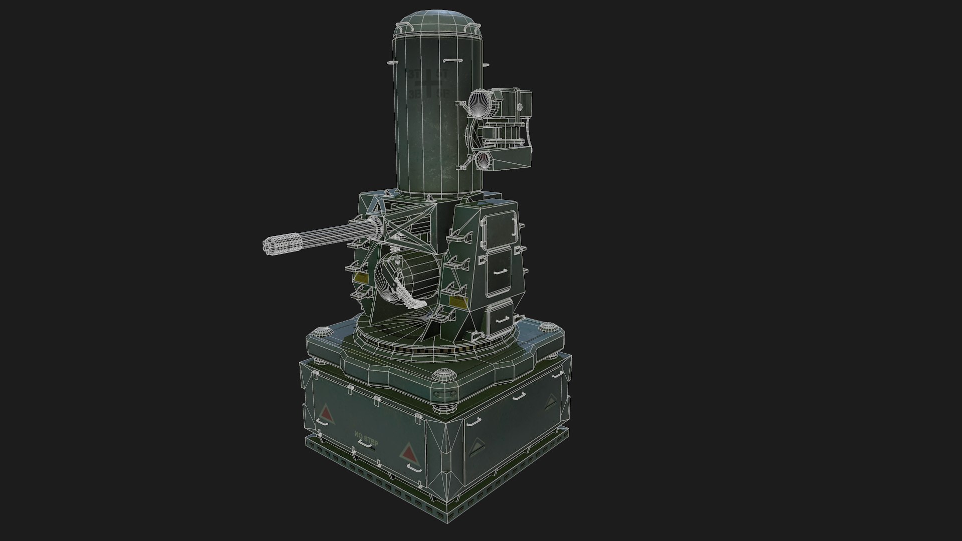 3D Phalanx CIWS Model - TurboSquid 2382031