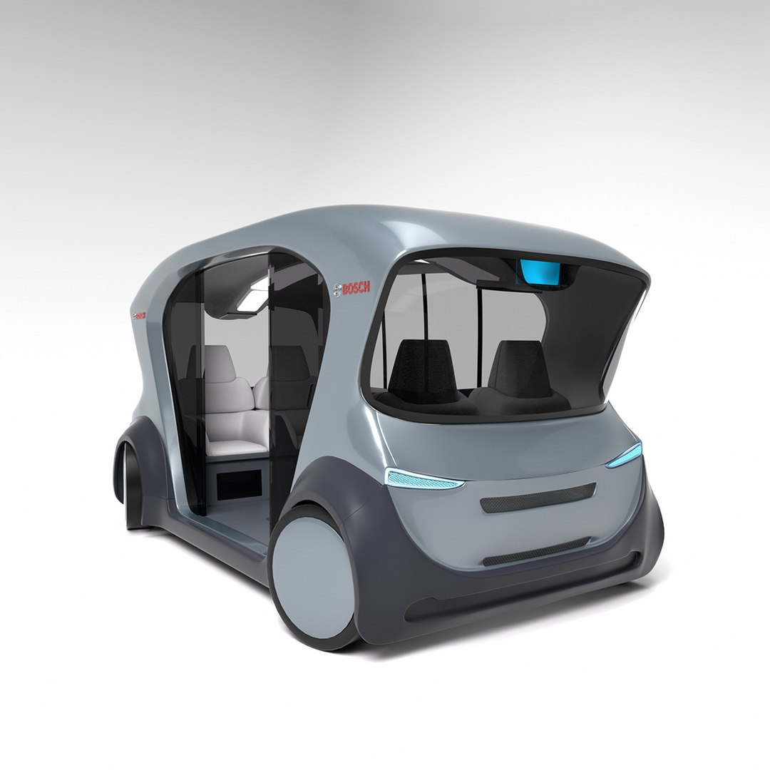 Autonomous Bosch Shuttle Car 3D - TurboSquid 2062043