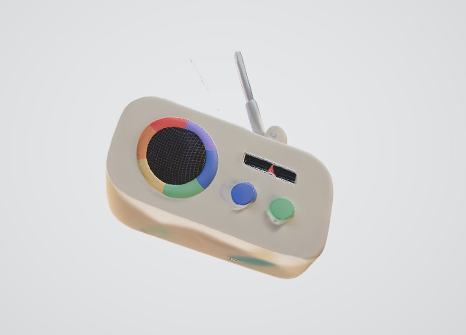3D Toy Radio With Bright Colors 3D Asset - TurboSquid 2284871