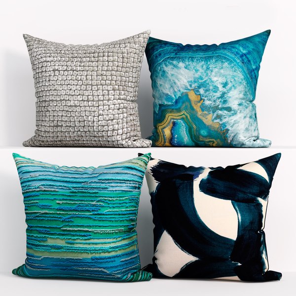 modelo 3d Decorative Pillows Set 169 - TurboSquid 1939670