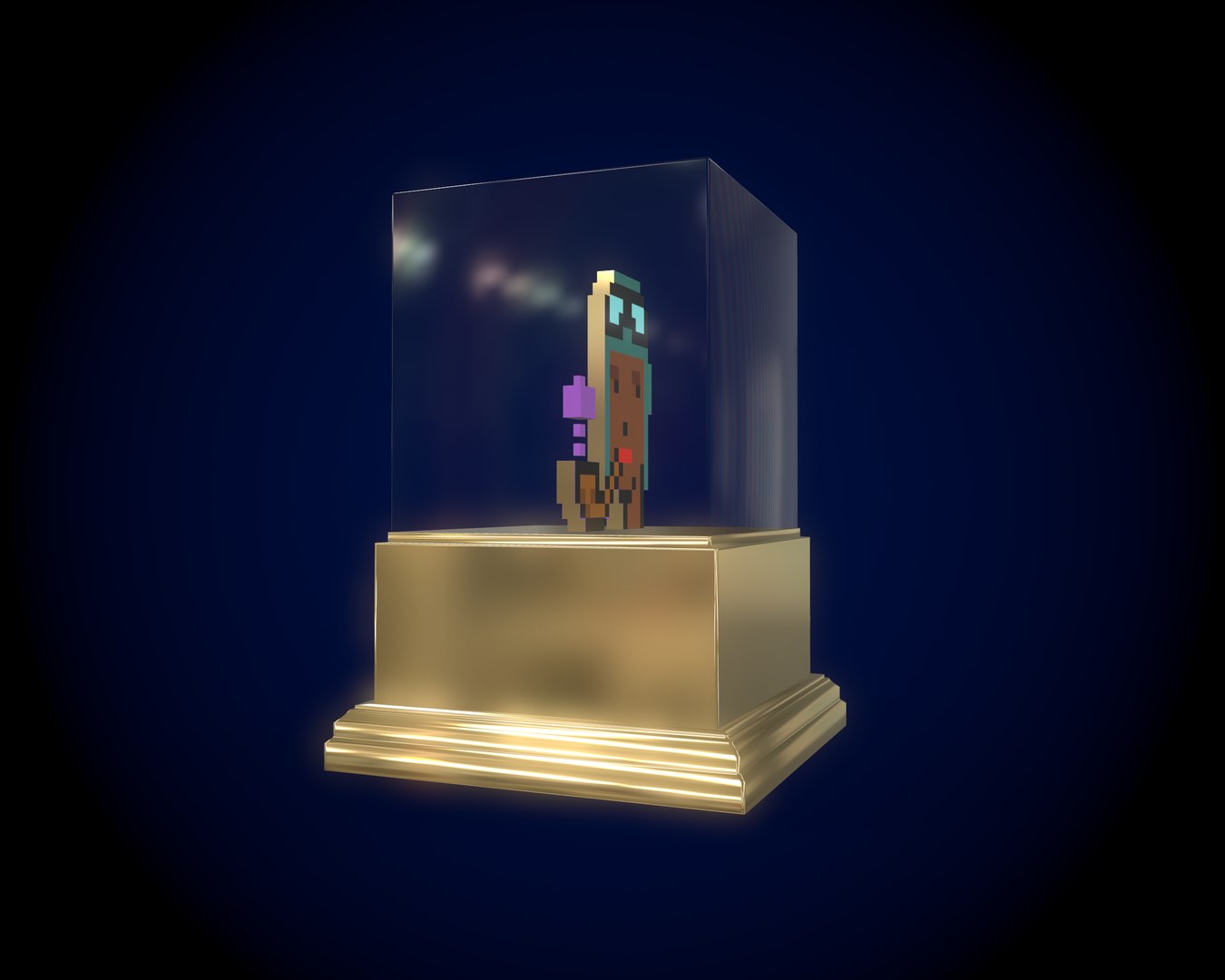 3D Model Gold Punk - TurboSquid 1829440