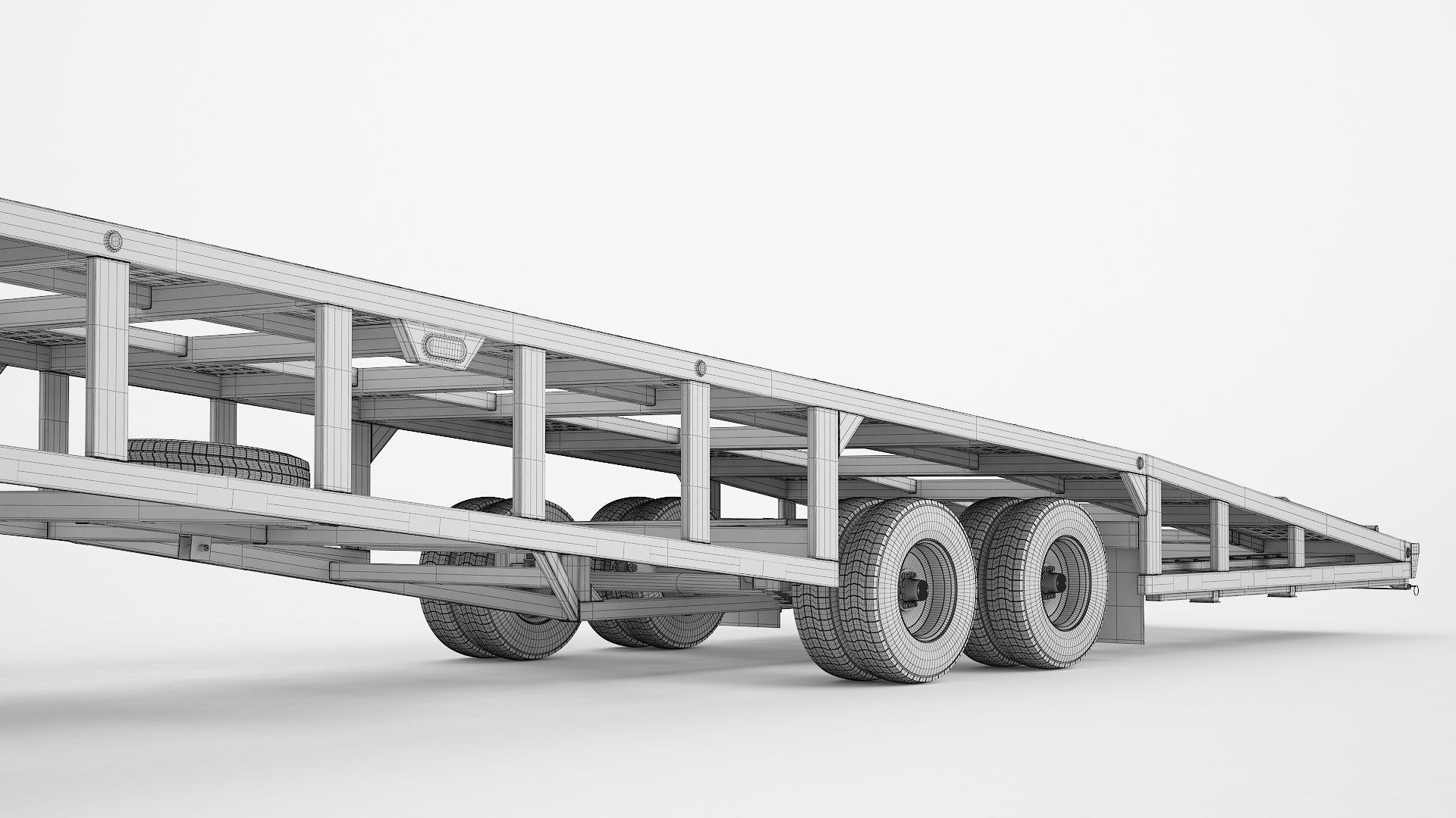 Dodge Ram 3500 HD 2021 Wedge Trailer 03 model - TurboSquid 2105891