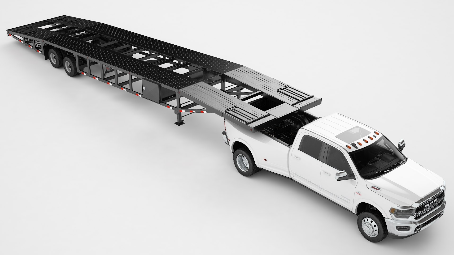 Dodge Ram 3500 HD 2021 Wedge Trailer 03 model - TurboSquid 2105891