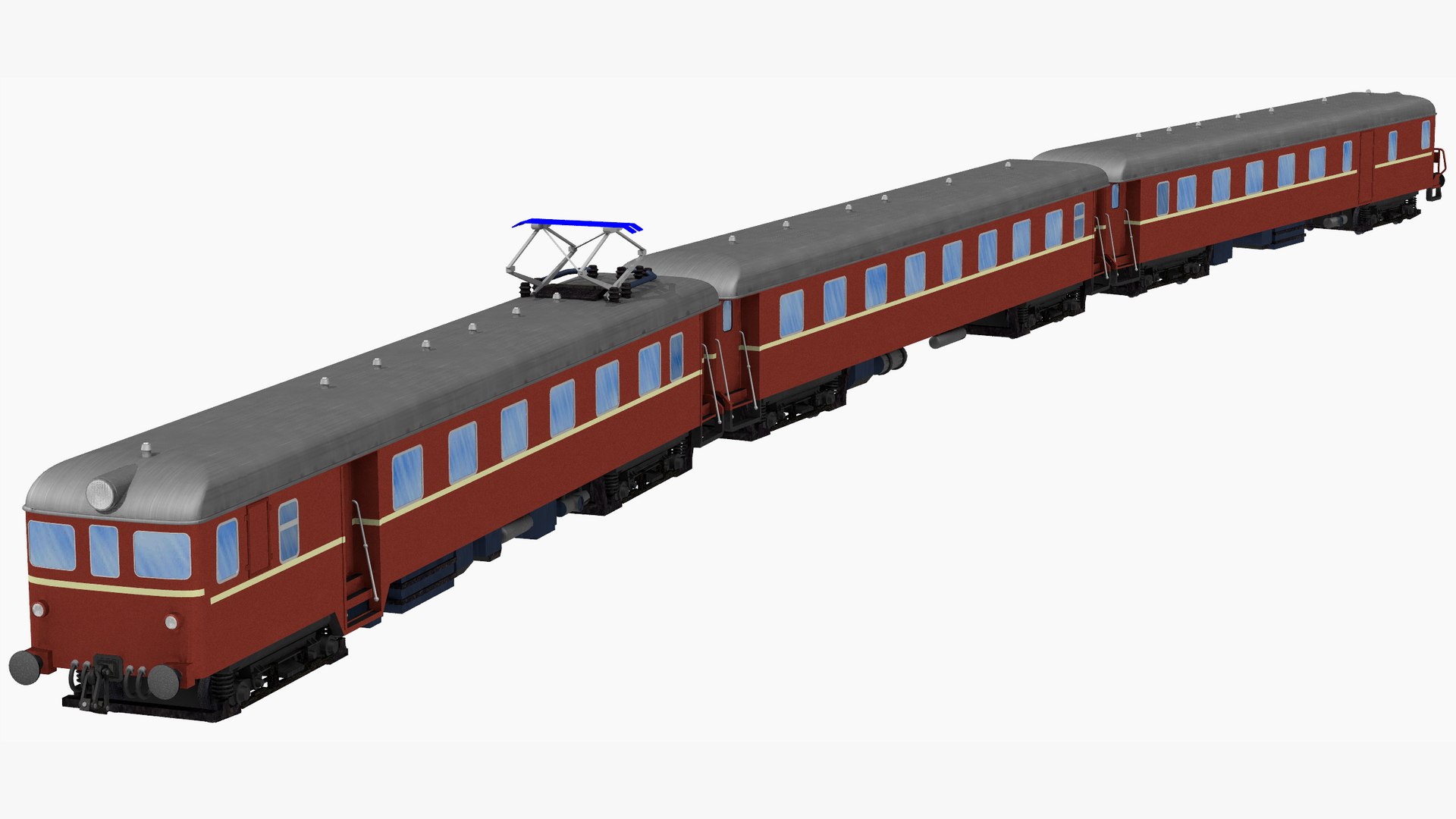 3D Norwegian Nsb Bm68 Passenger Train Model - TurboSquid 1859562
