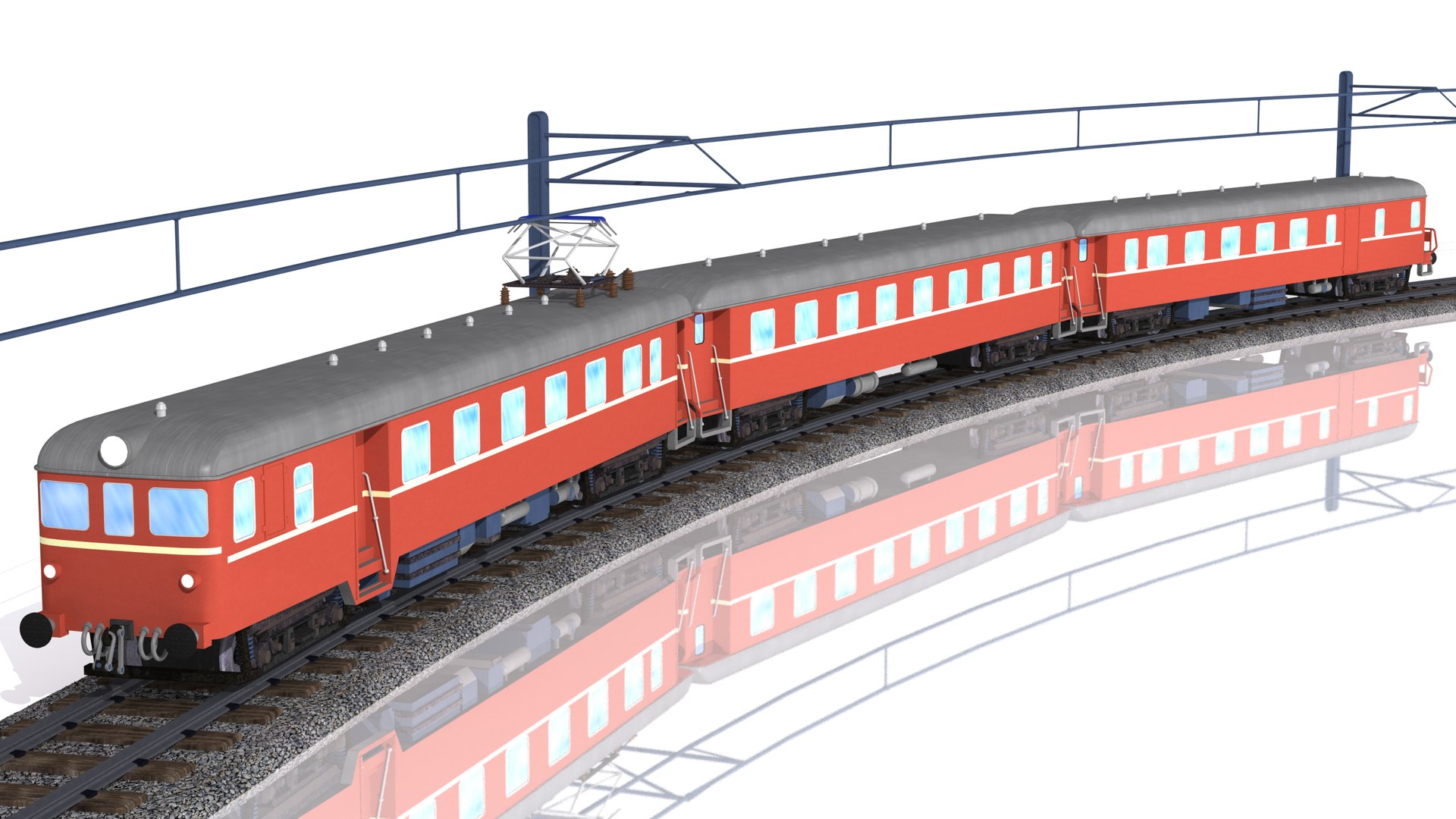 3D Norwegian Nsb Bm68 Passenger Train Model - TurboSquid 1859562