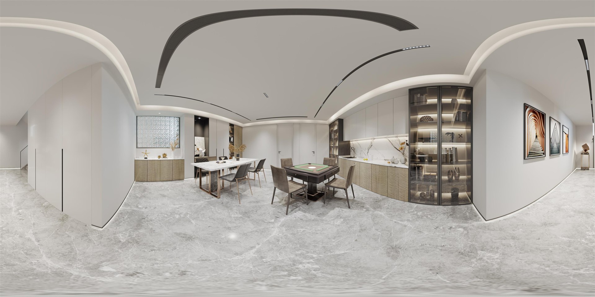 3D Modern Mahjong Room Panoramic Model - TurboSquid 2061350