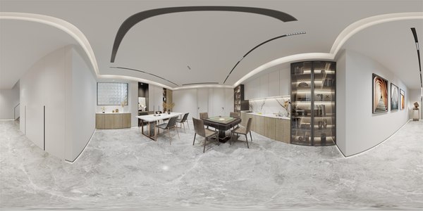 modelo 3d Modern Mahjong Room Panoramic Model - TurboSquid 2061350