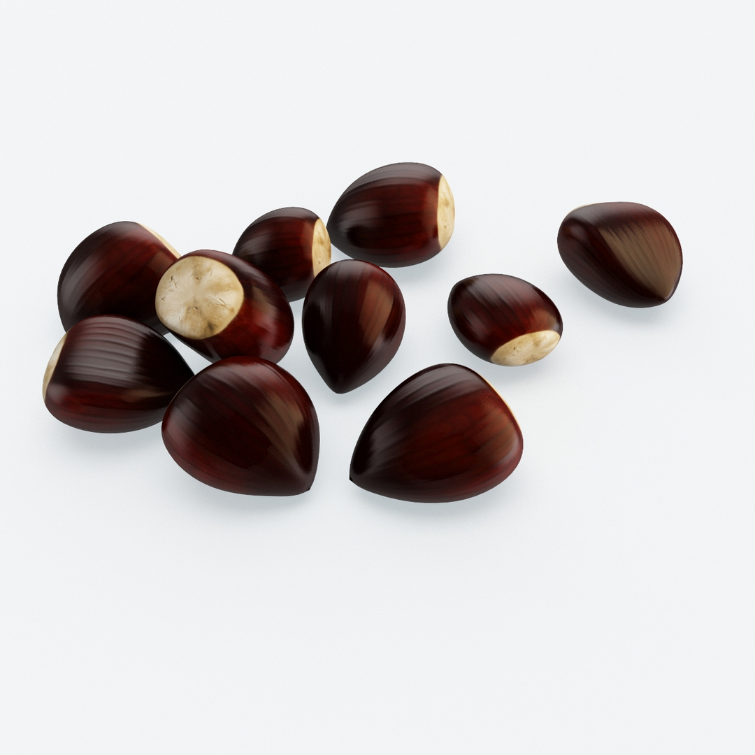 Chestnut 2 Nut 3d Max