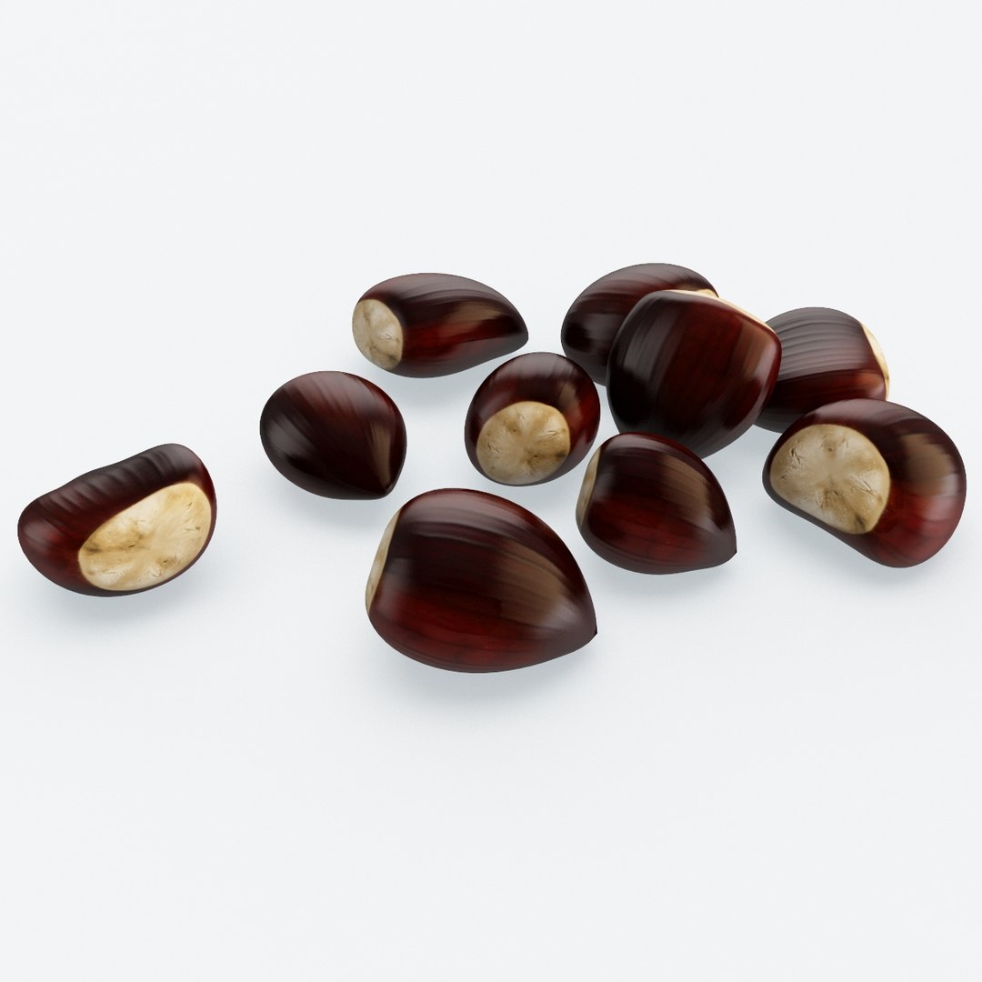 Chestnut 2 Nut 3d Max