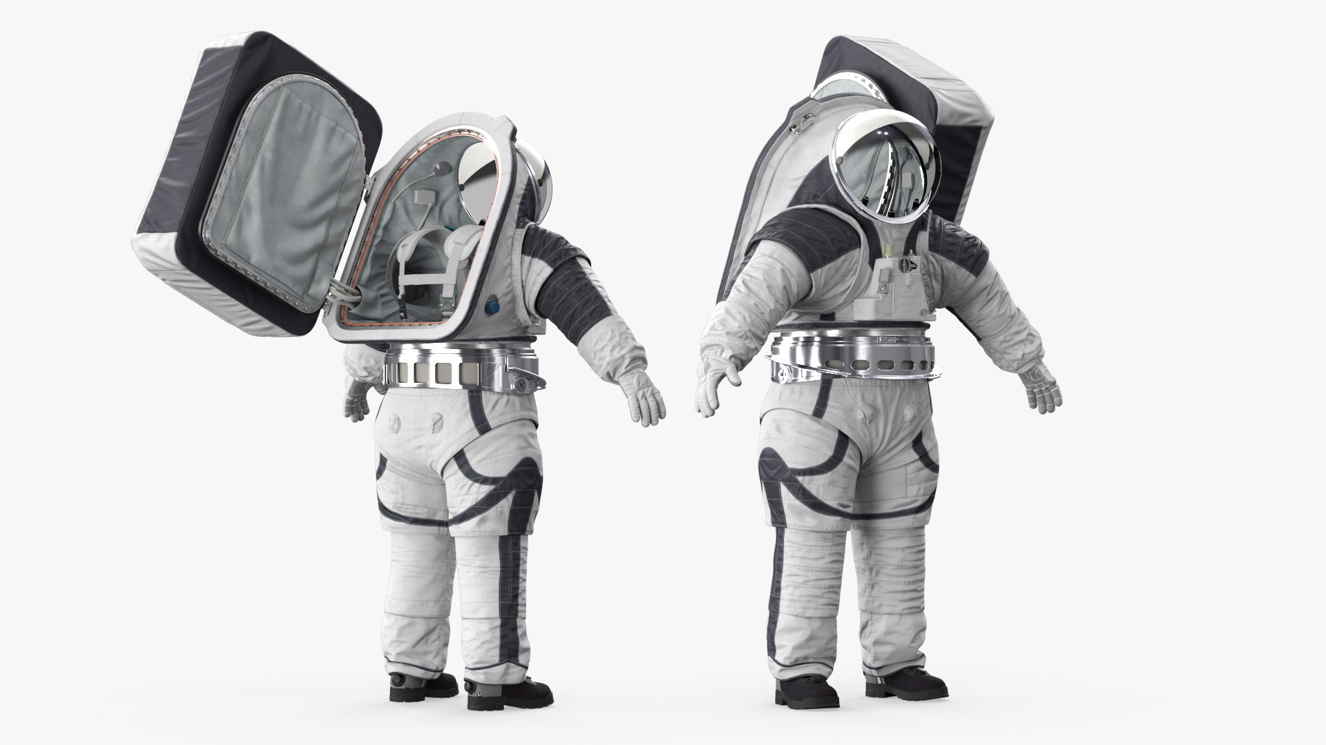 3D Orbital Space Suit With Detailed Interior White Model - TurboSquid ...