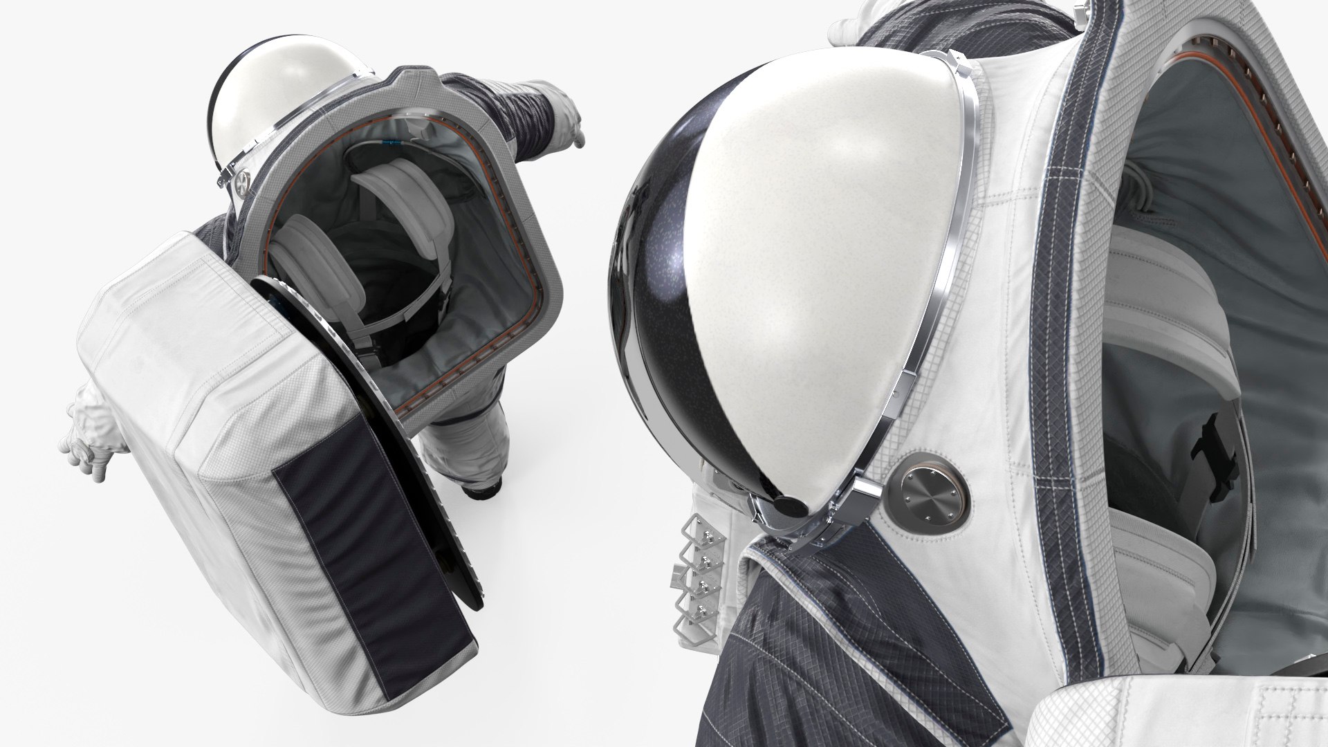 3D Orbital Space Suit With Detailed Interior White Model - TurboSquid ...