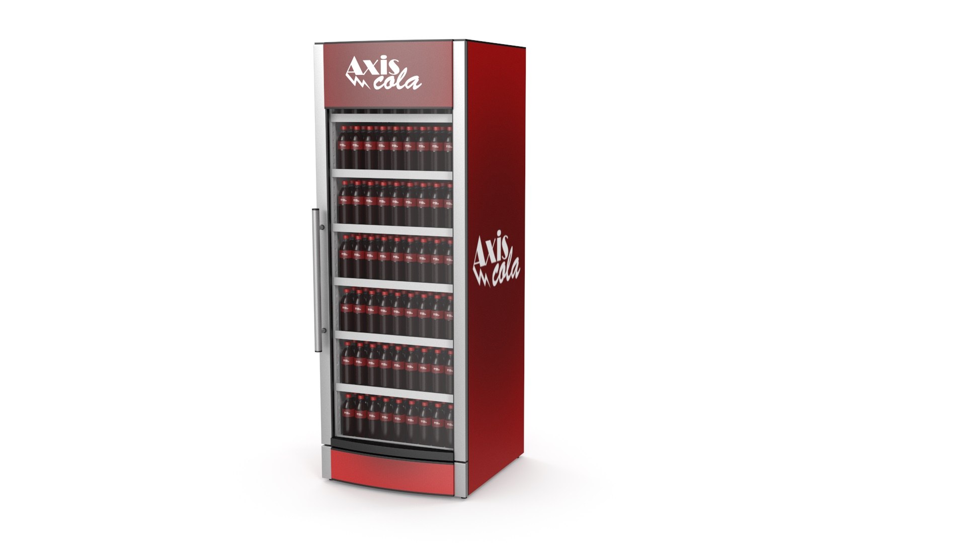 3D Supermarket Cola Refrigerator Model - TurboSquid 2176853