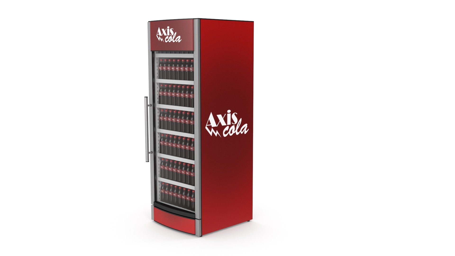 3D Supermarket Cola Refrigerator Model - TurboSquid 2176853