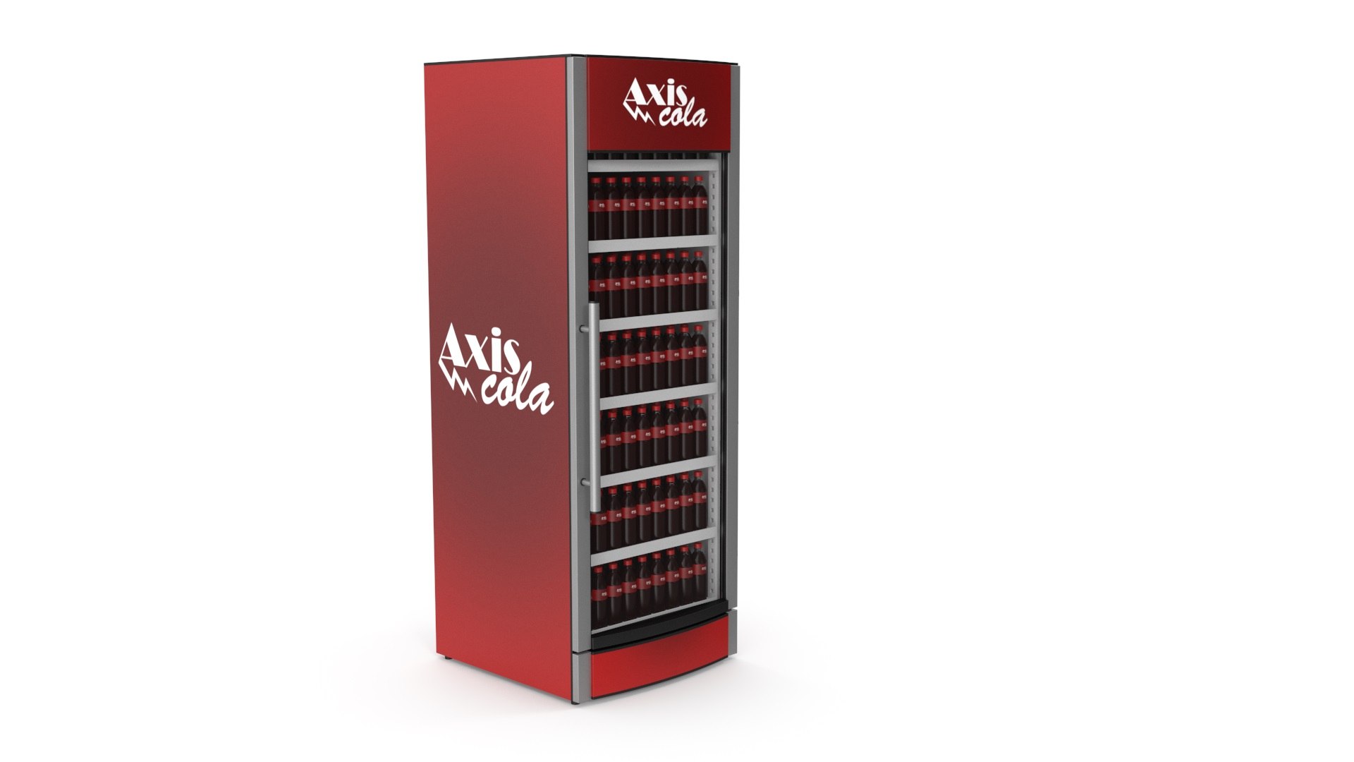 3D Supermarket Cola Refrigerator Model - TurboSquid 2176853