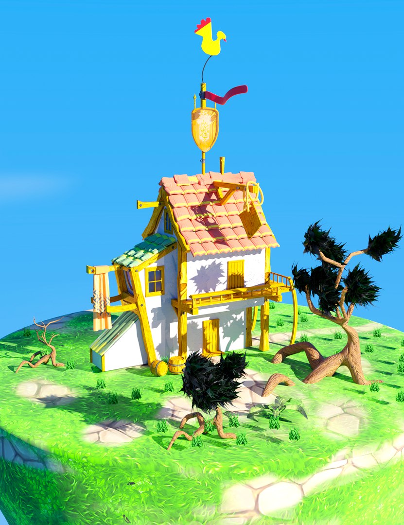 3D Treehouse Stylized - TurboSquid 2294054