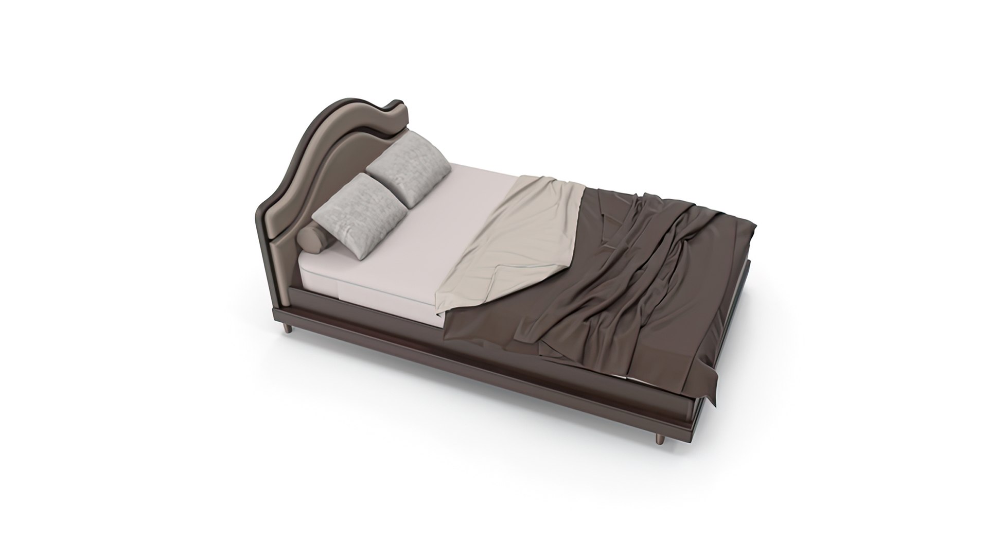 Double Bed 3D Model - TurboSquid 2171885