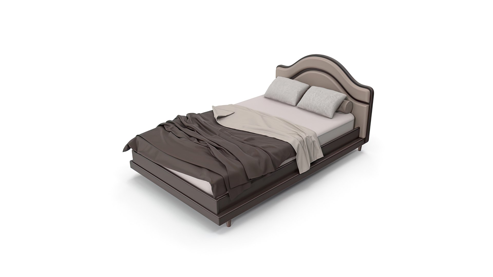 Double Bed 3D Model - TurboSquid 2171885