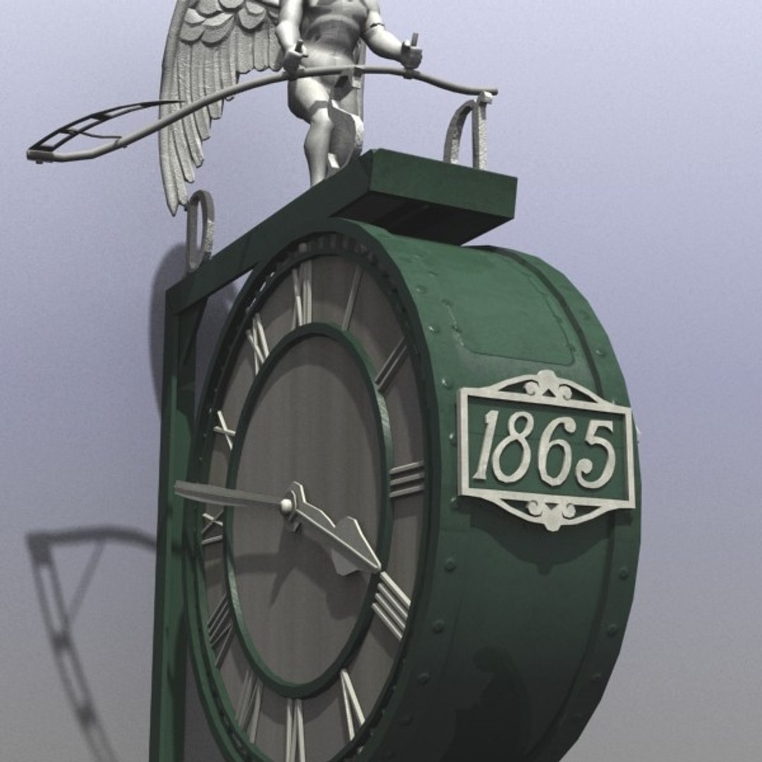 3ds Max Wall Clock Tempus Fugit