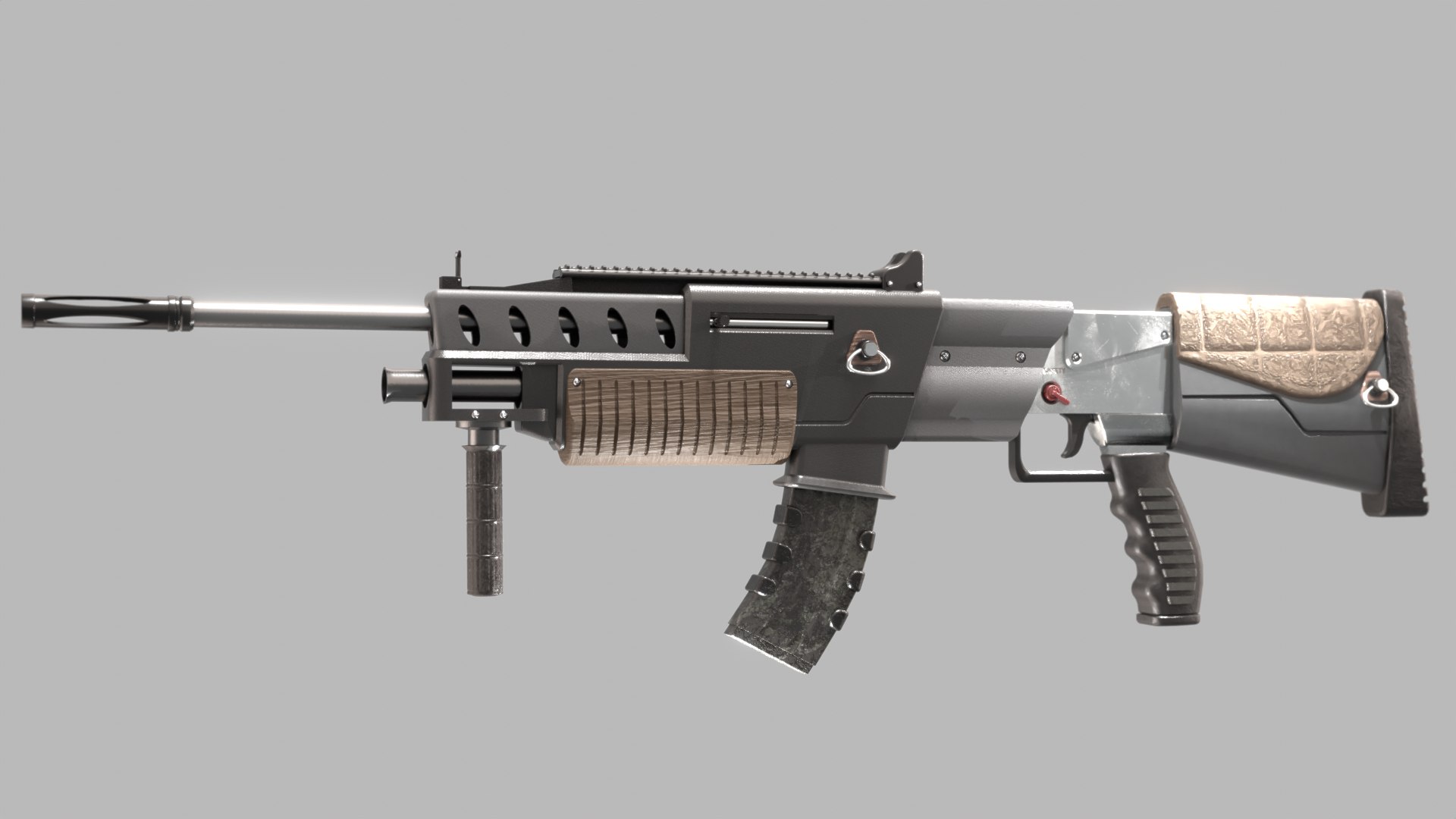 Assault Rifle 3D - TurboSquid 2185535