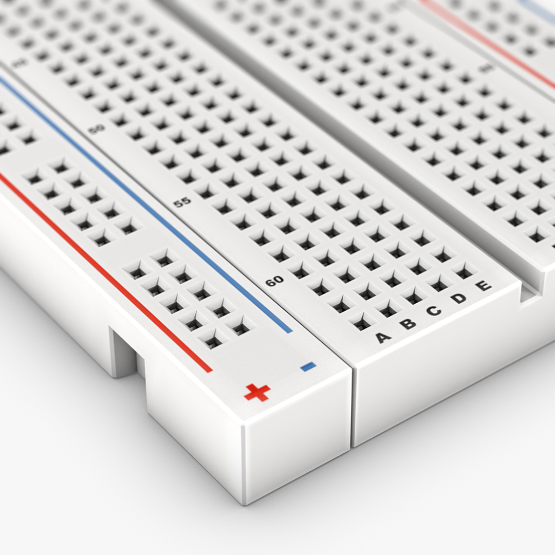 3D breadboard diy electronic - TurboSquid 1298334