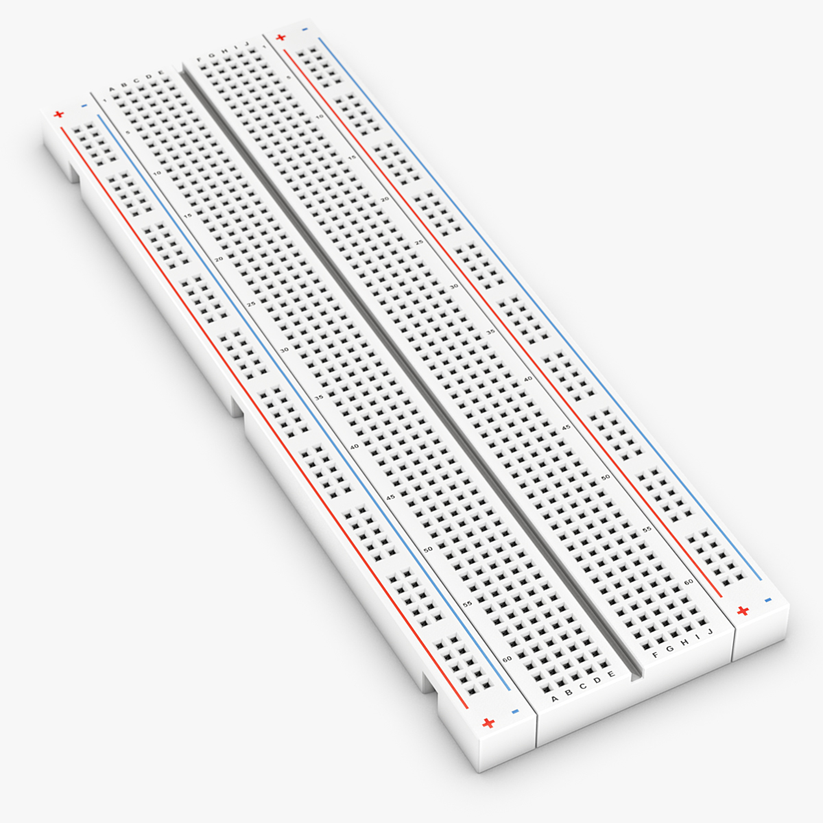 3D breadboard diy electronic - TurboSquid 1298334