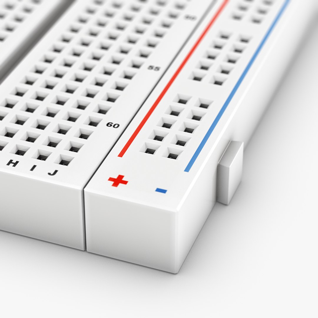 3D Breadboard Diy Electronic - TurboSquid 1298334