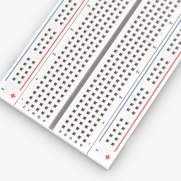3D breadboard diy electronic - TurboSquid 1298334