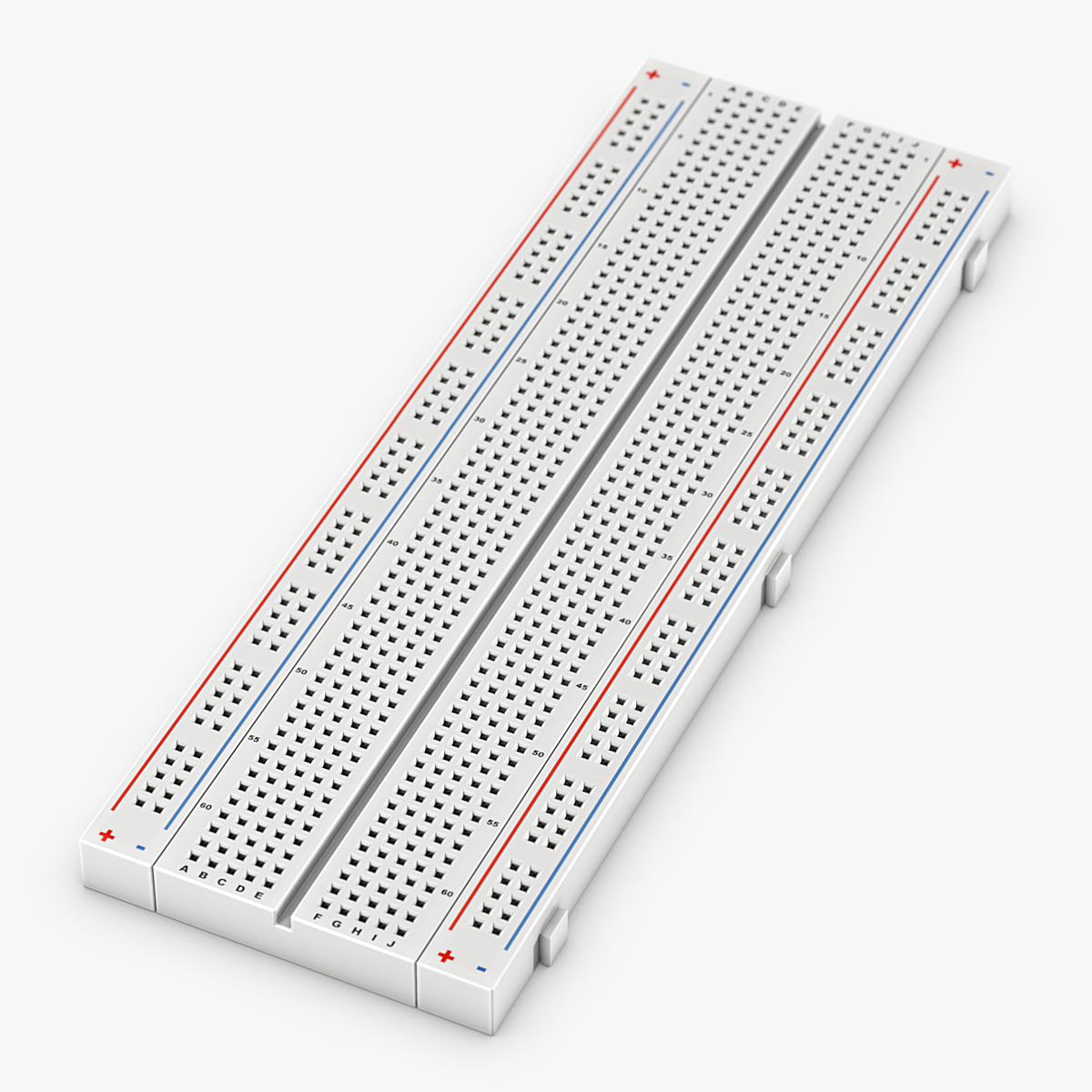 3D breadboard diy electronic - TurboSquid 1298334