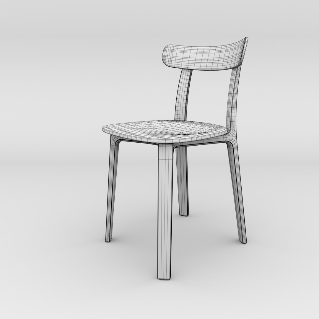 3D Interior Vitra Plastic Chair - TurboSquid 1251553