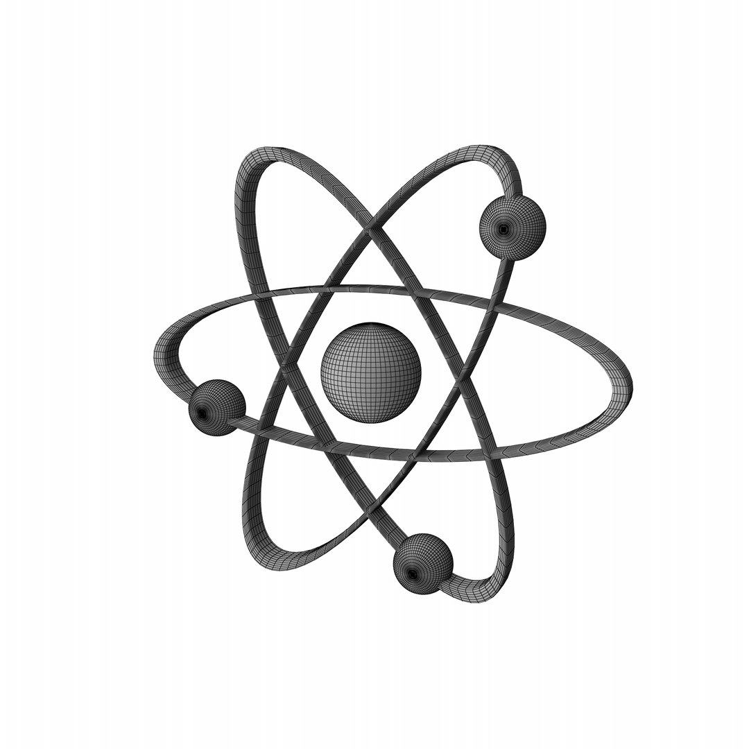 3D Atom Icon Gold Model - TurboSquid 2305777