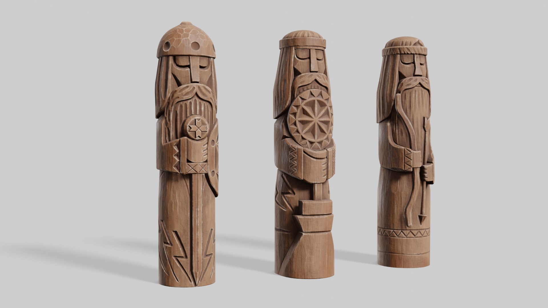 3D Totems Slavic Gods - TurboSquid 2246345
