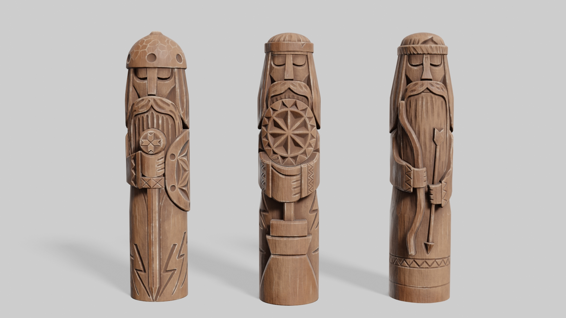 3D Totems Slavic Gods - TurboSquid 2246345