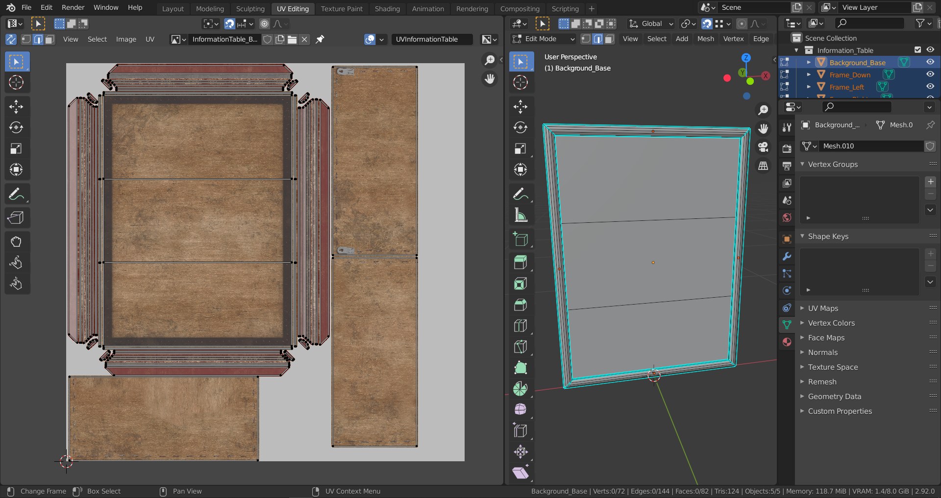 Information table 3D model - TurboSquid 1703401