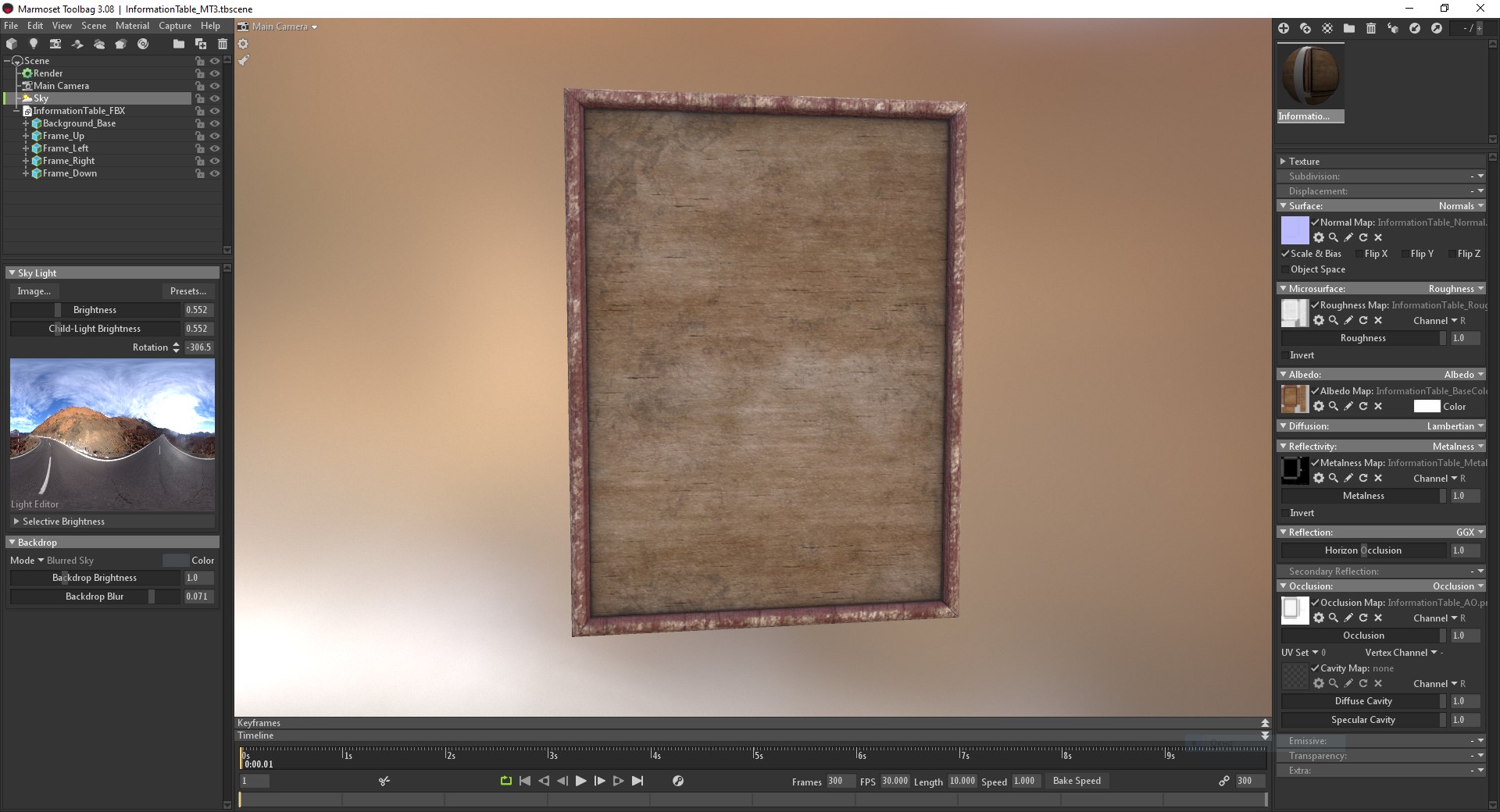 Information Table 3D Model - TurboSquid 1703401