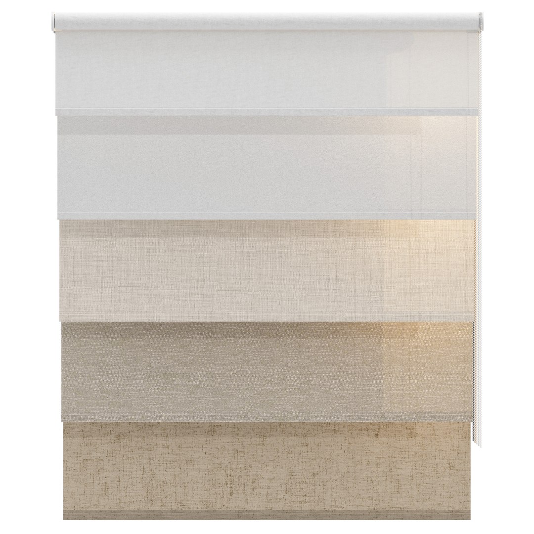 Roller Blinds Set 04 3D Model - TurboSquid 2282919