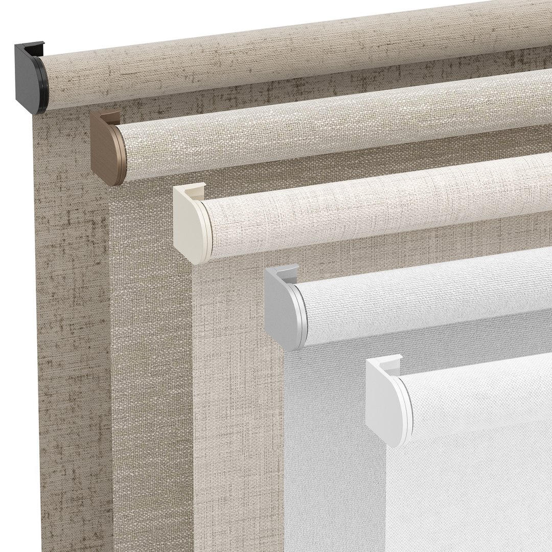 Roller Blinds Set 04 3D Model - TurboSquid 2282919