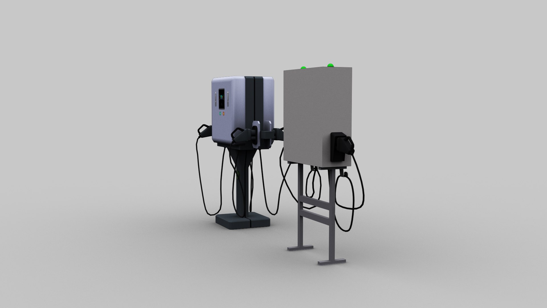 Electric Vehicle Chargers Pack 2 model - TurboSquid 2119626