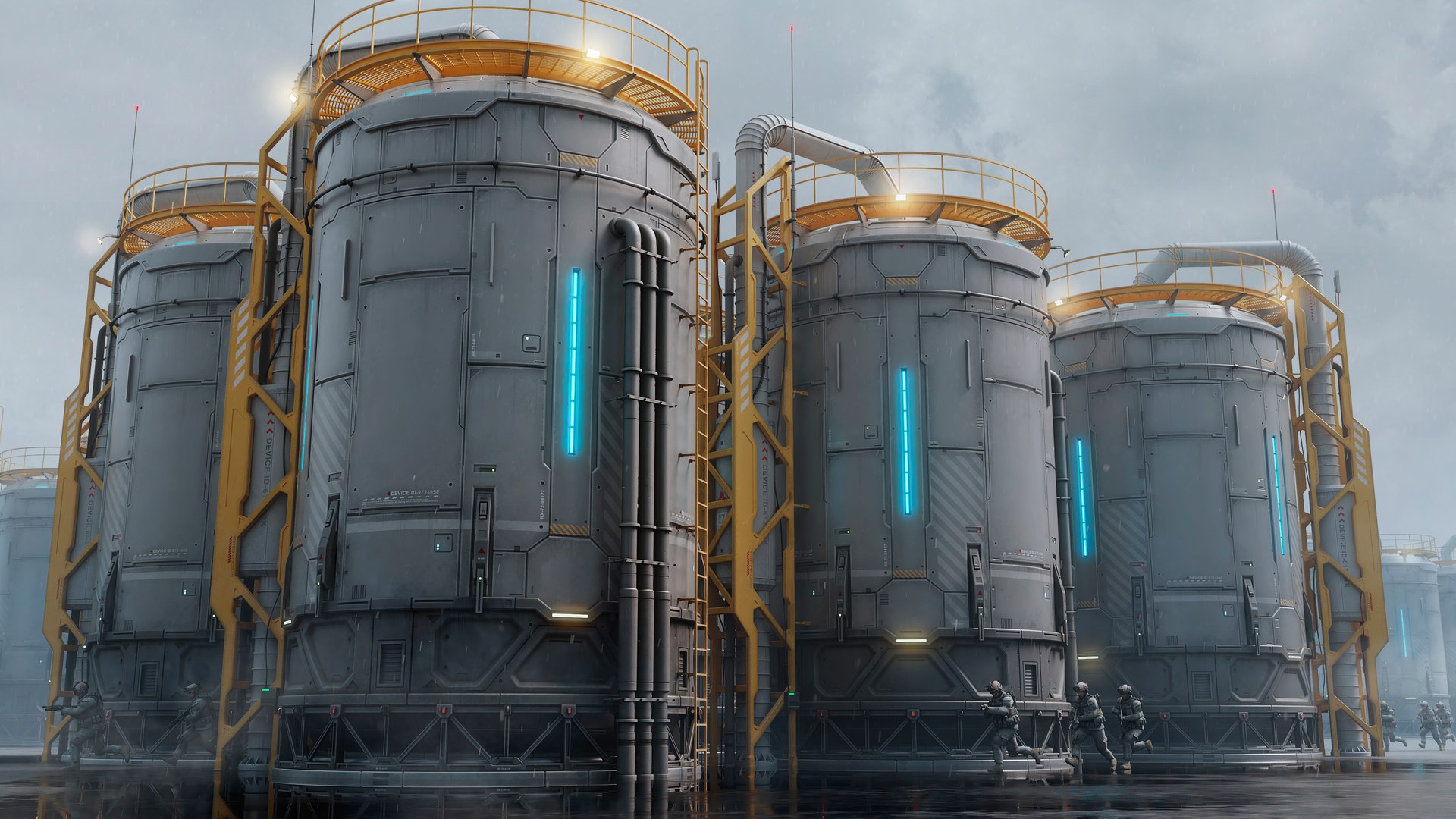 3D Sci-Fi Building 001 Indust-PBR Model - TurboSquid 2281365